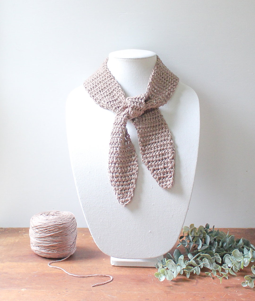 CROCHET PATTERN, Neckerchief Pattern, Crochet Scarf Pattern, Crochet ...