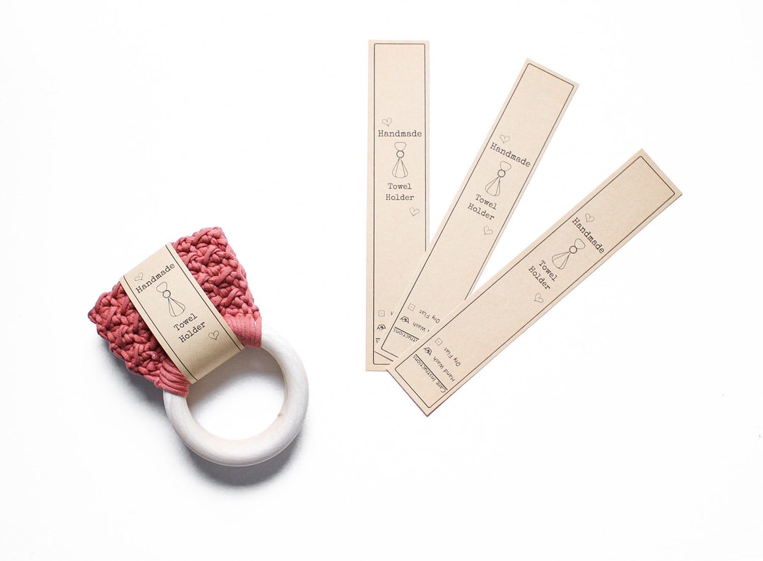 PRINTABLE Towel Holder Labels | Crochet Knit Towel Tags | PDF Download ...