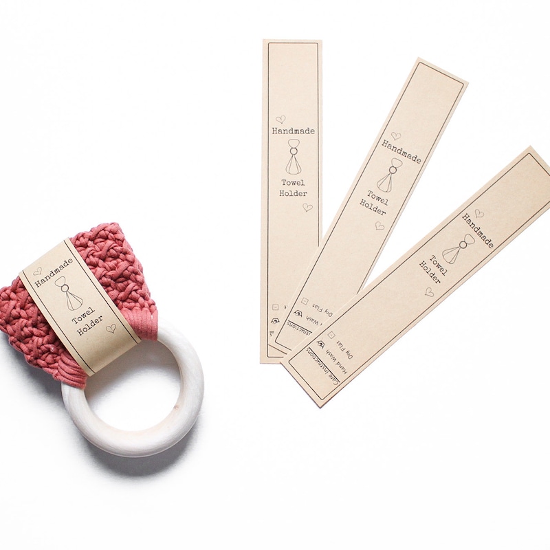 Handmade Towel Holder Tag - Etsy