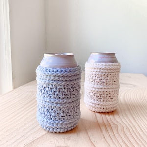 Crochet Can Cozy Pattern, Can Sleeve Pattern, Soda Can Holder, Crochet ...