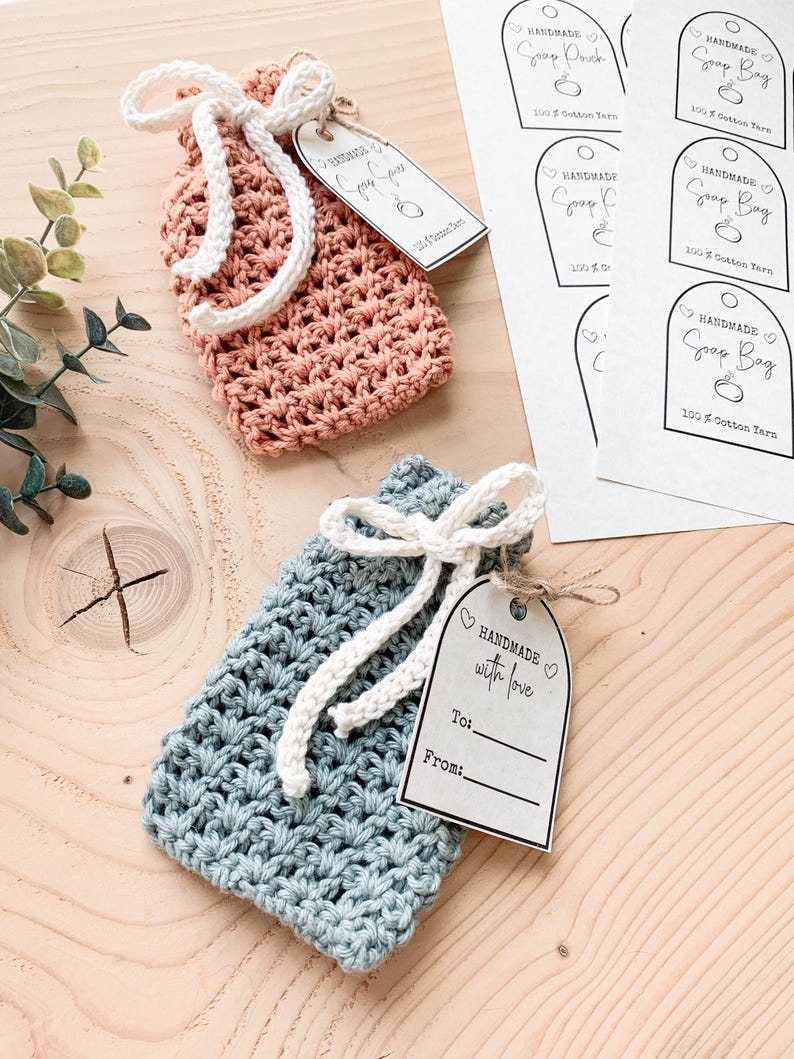 Printable Soap Saver Labels, PDF Download, Tags for Crochet or Knit ...