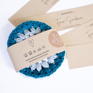 PRINTABLE Face Scrubbies Wrap Labels | Crochet Tags | Knit Tags | Craft ...