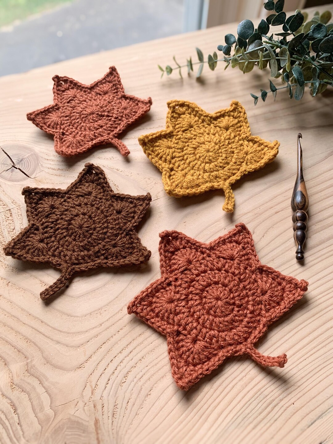 CROCHET PATTERN, Crochet Maple Leaf Pattern, Fall Crochet Pattern ...