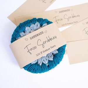 PRINTABLE Face Scrubbies Wrap Labels | Crochet Tags | Knit Tags | Craft ...