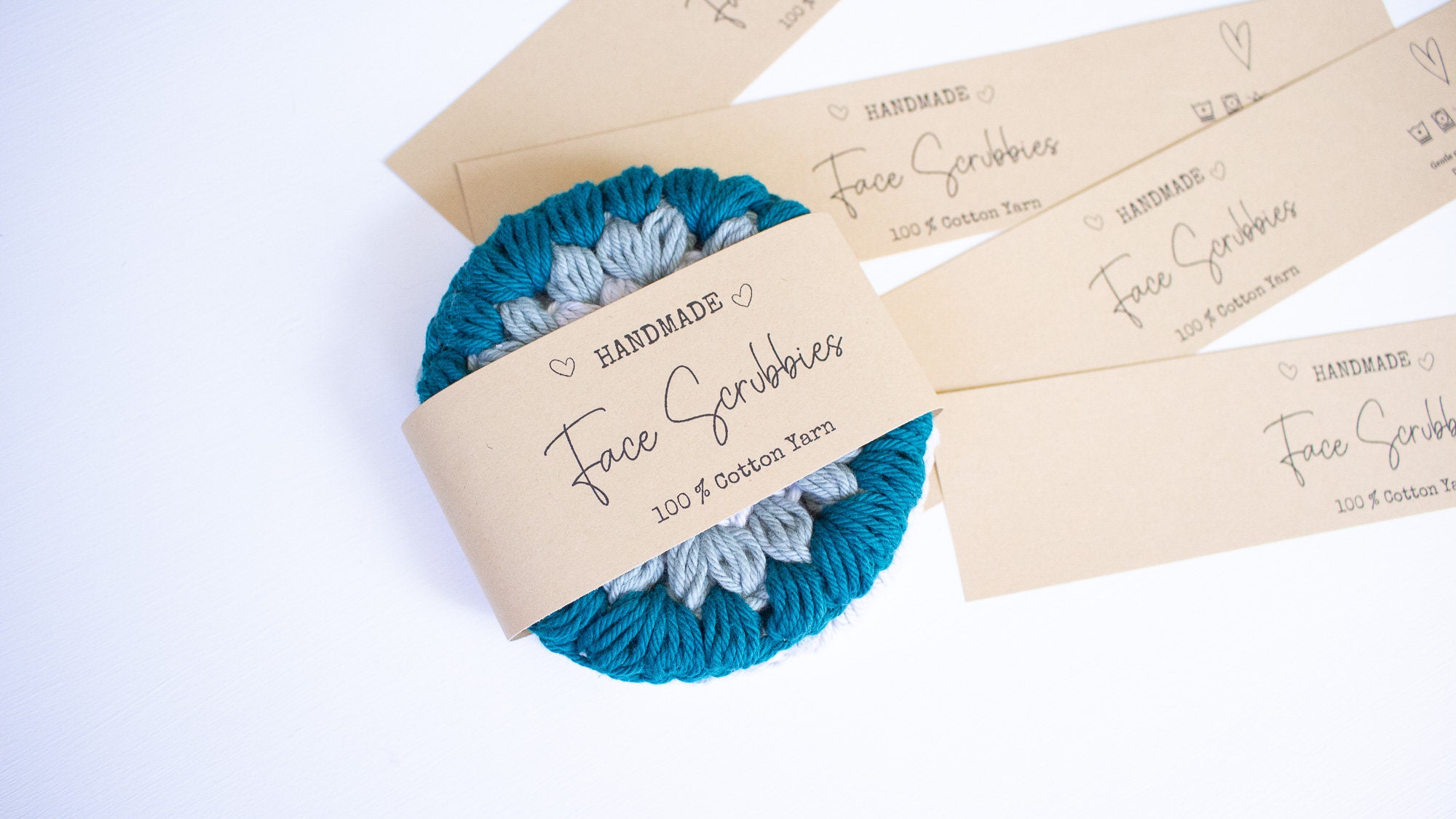 PRINTABLE Face Scrubbies Wrap Labels Crochet Tags Knit - Etsy