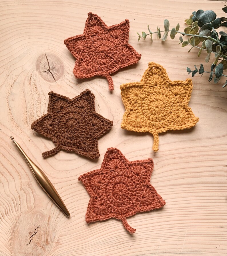 CROCHET PATTERN, Crochet Maple Leaf Pattern, Fall Crochet Pattern ...