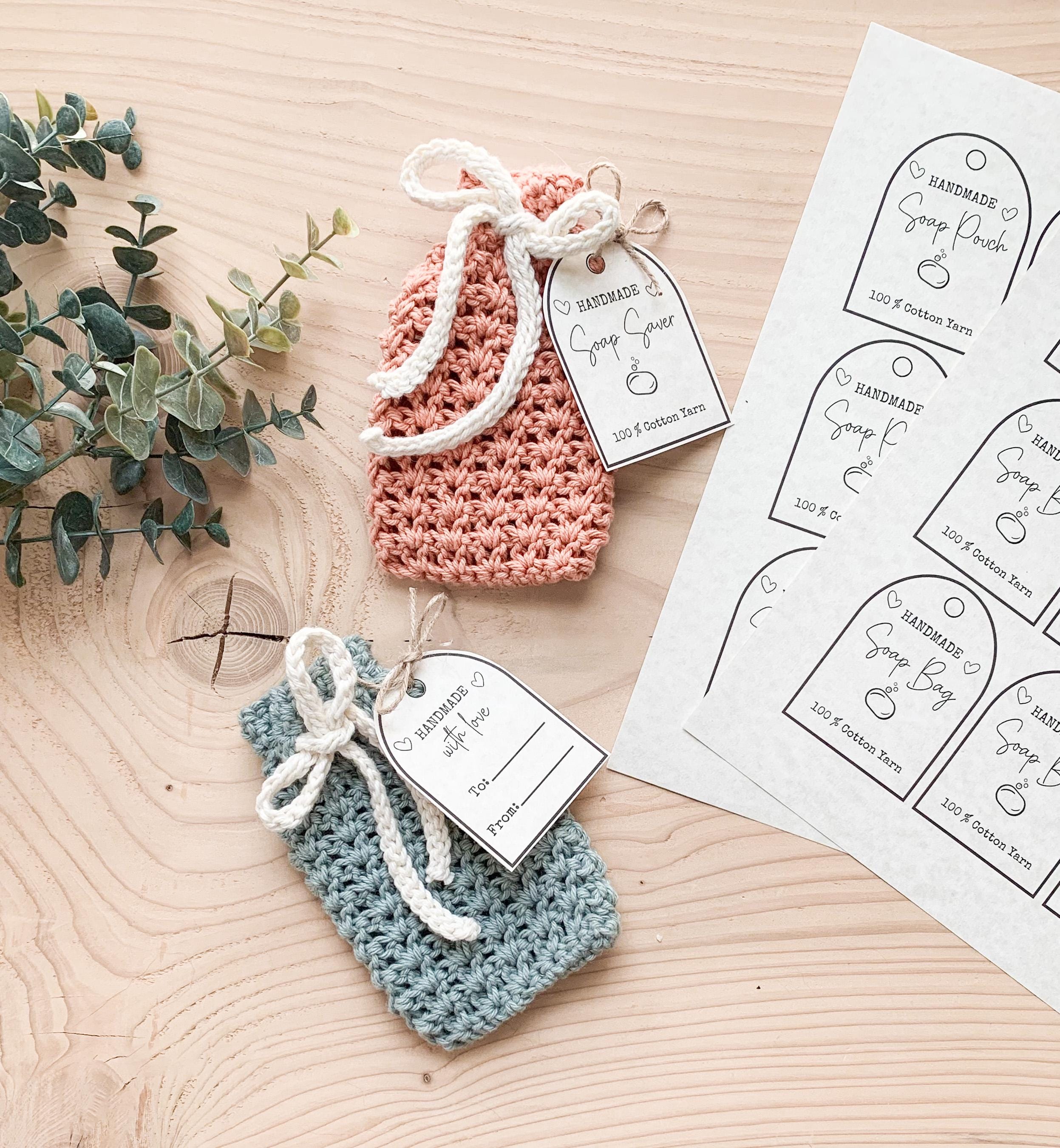 Printable Soap Saver Labels, PDF Download, Tags for Crochet or Knit ...