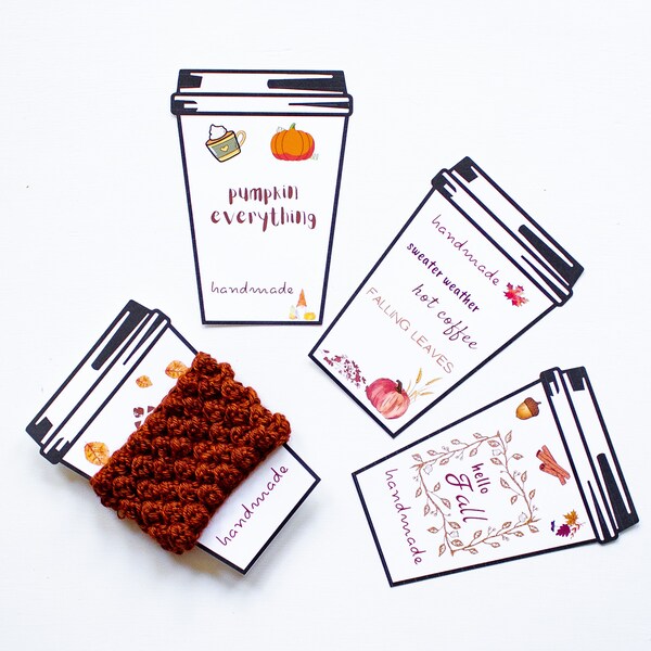 Cup Cozy Display Cards - Etsy