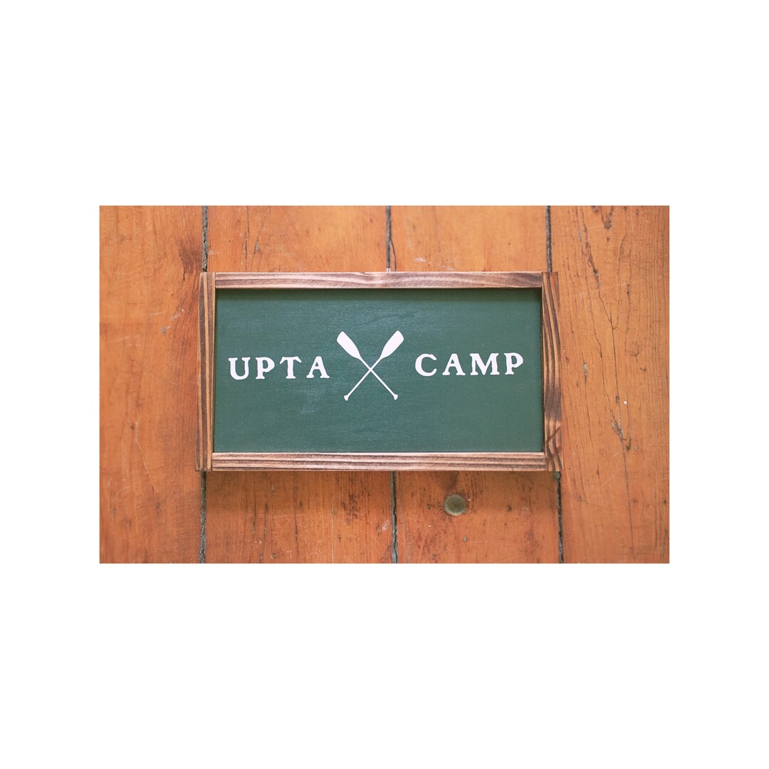 Upta Camp Summer Framed Wood Sign Summer Cabin Decor Lake House Decor ...