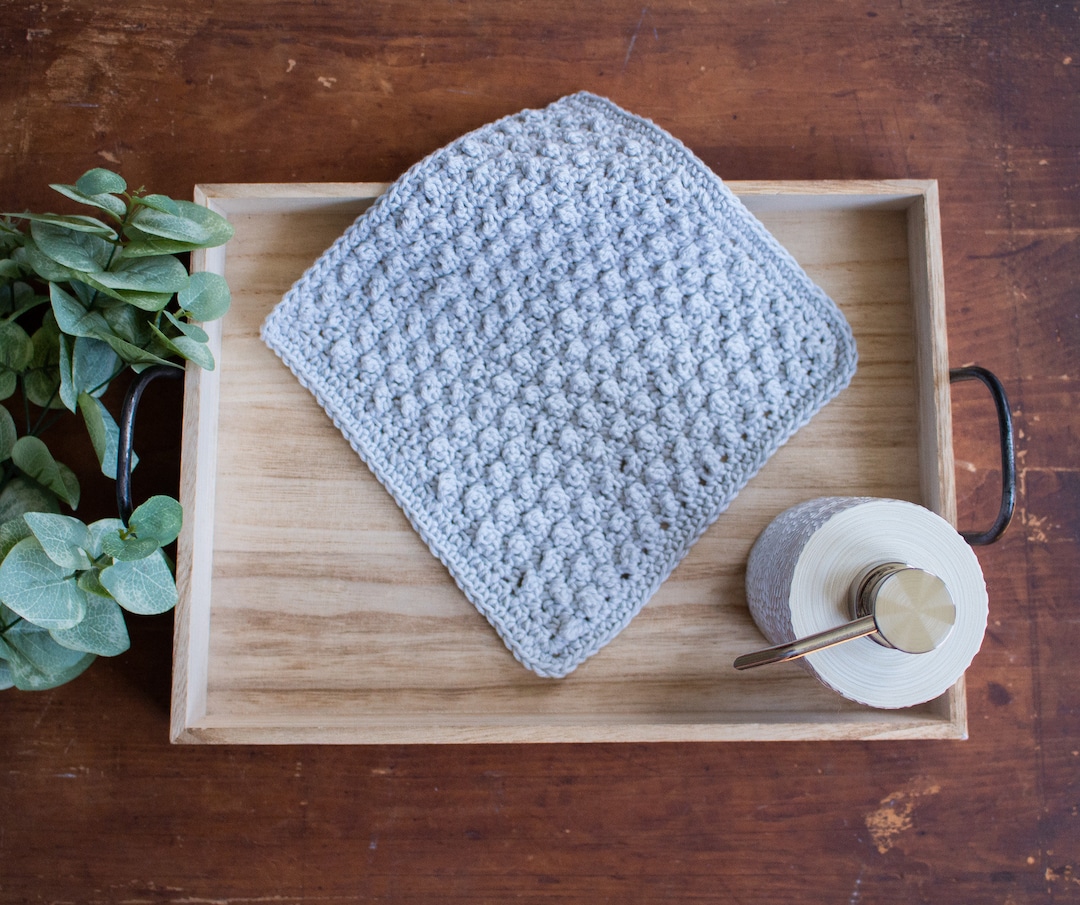 CROCHET PATTERN | Bobblet Dishcloth Pattern | PDF Download | Beginner ...