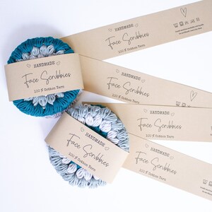 PRINTABLE Face Scrubbies Wrap Labels | Crochet Tags | Knit Tags | Craft ...