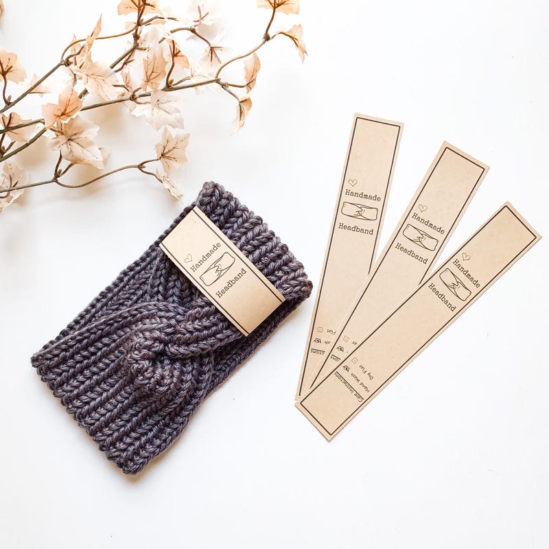 Headband Handmade Tag - Etsy
