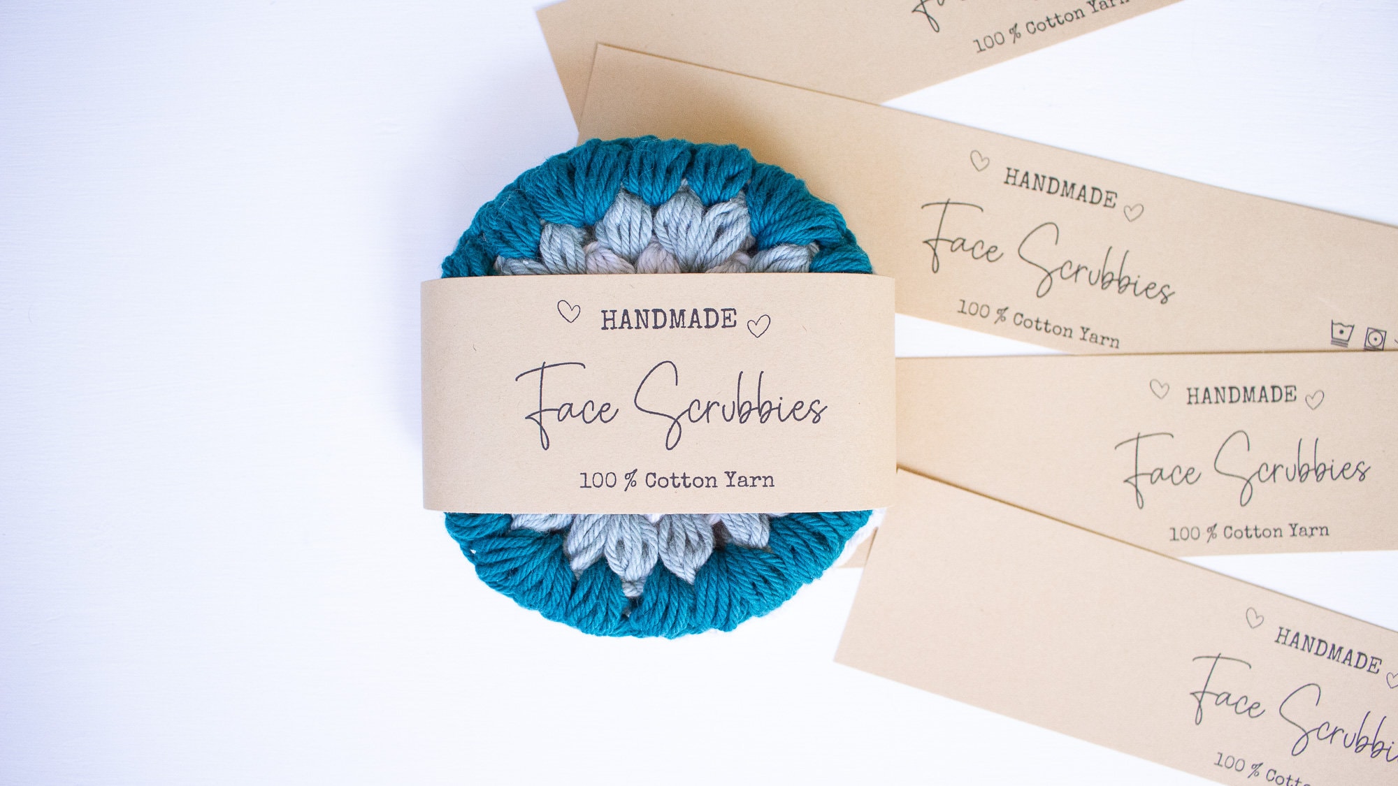 PRINTABLE Face Scrubbies Wrap Labels Crochet Tags Knit - Etsy