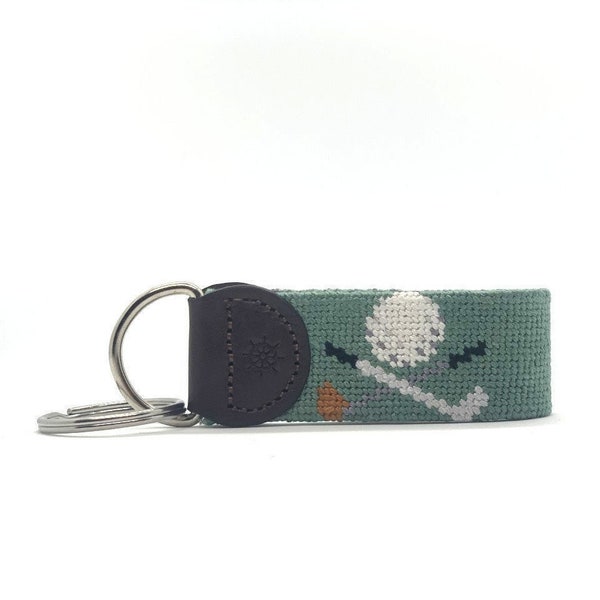 Needlepoint Key Fob - Etsy