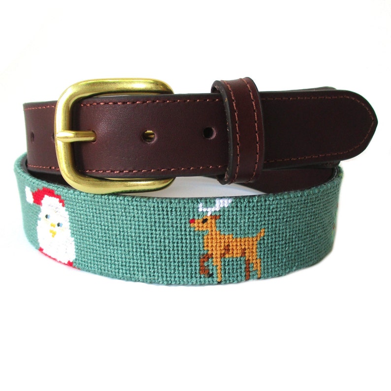 Needlepoint Christmas Belt - Etsy