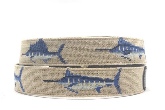 Needlepoint Sport Fish Belt - Etsy