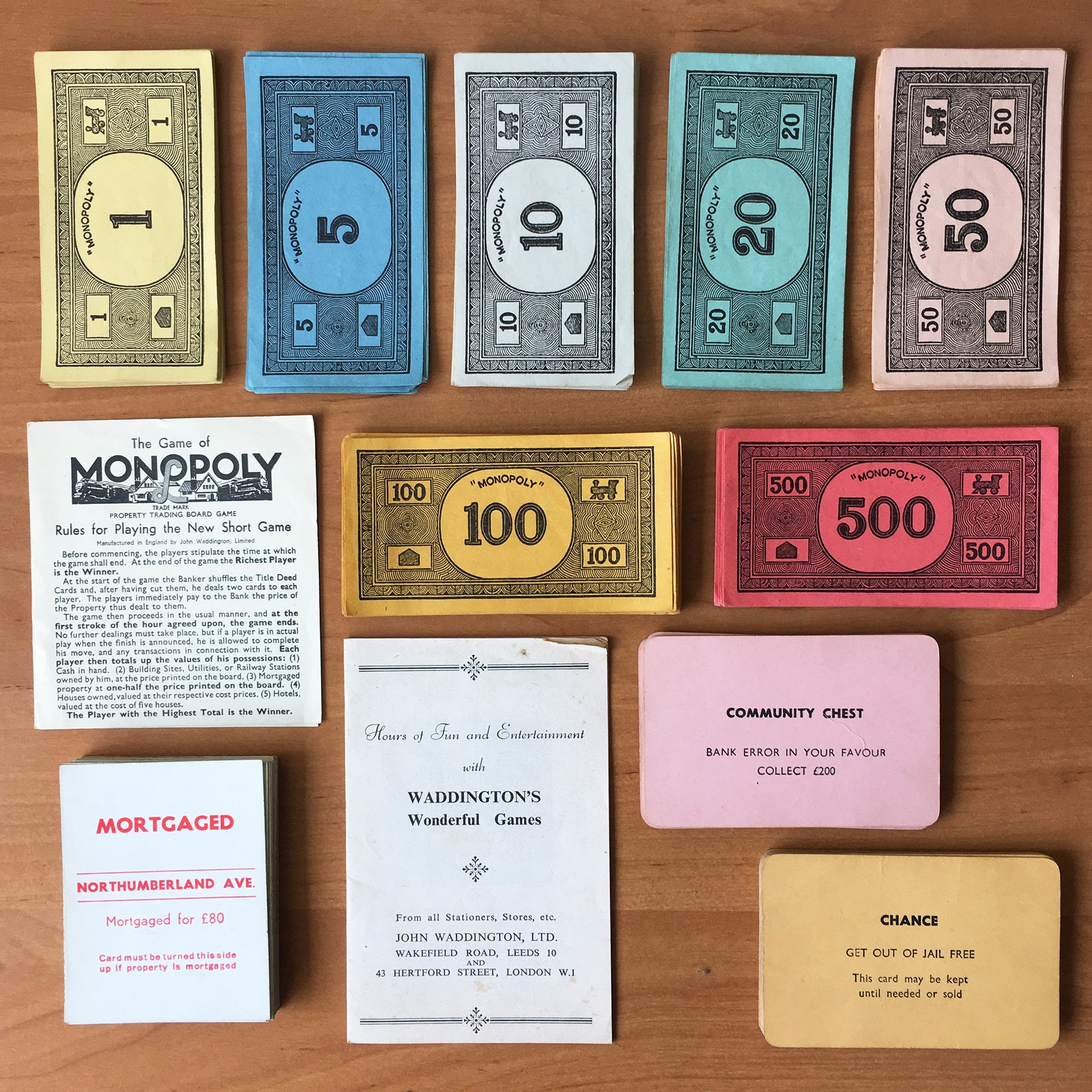 Vintage Monopoly Board Game by John Weddington London and - Etsy