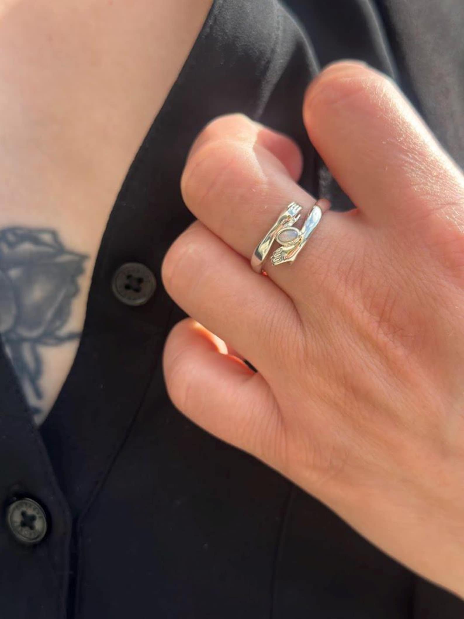Opal "tender Lovers' Hug" Ring - Etsy