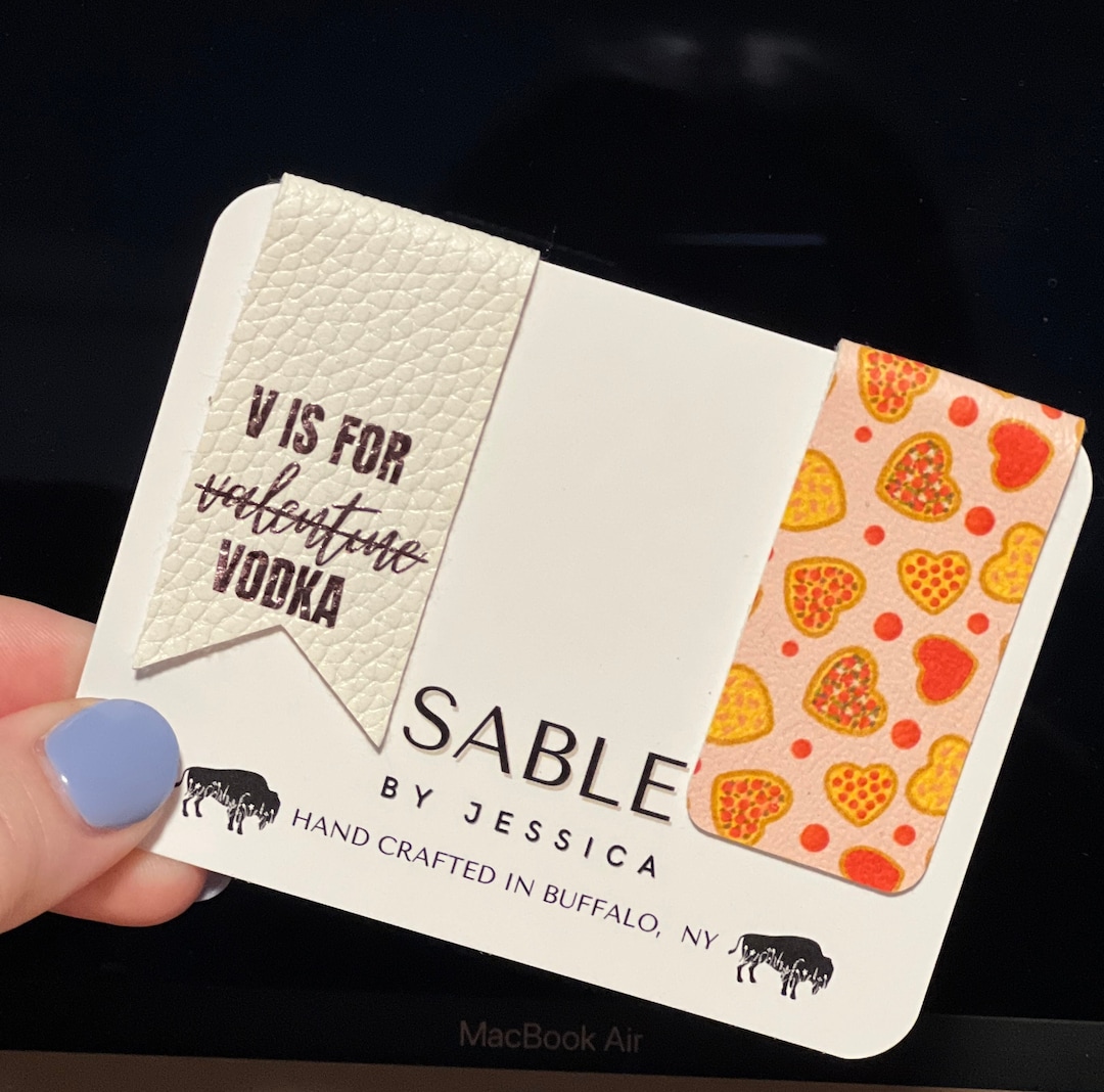 Magnetic Bookmarks Valentine's Day Pizza Hearts Bookmark V is for ...