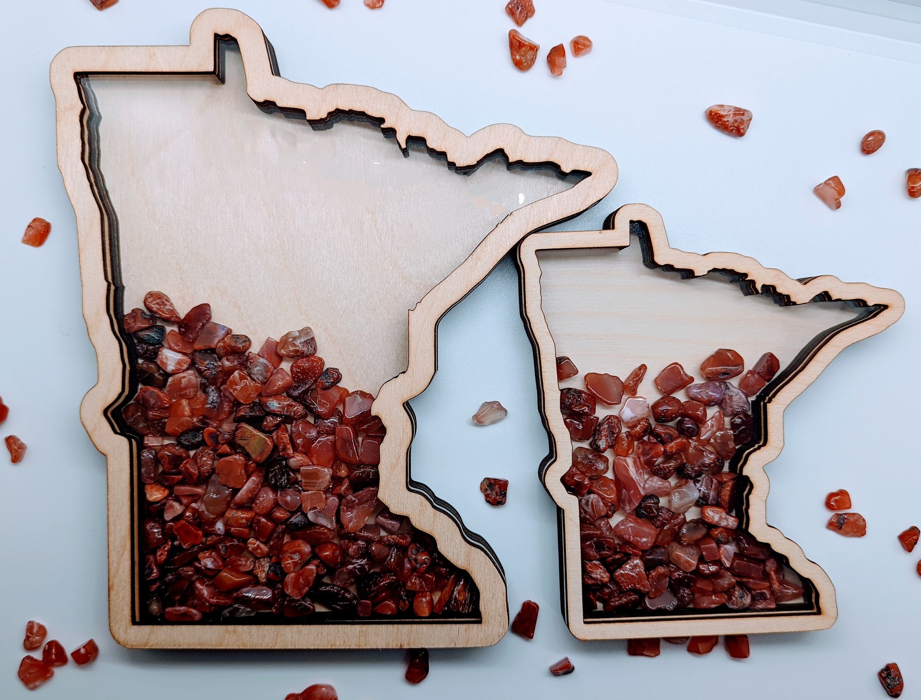 Minnesota Shadow Box for Rocks Agates Sand Beach Glass - Etsy