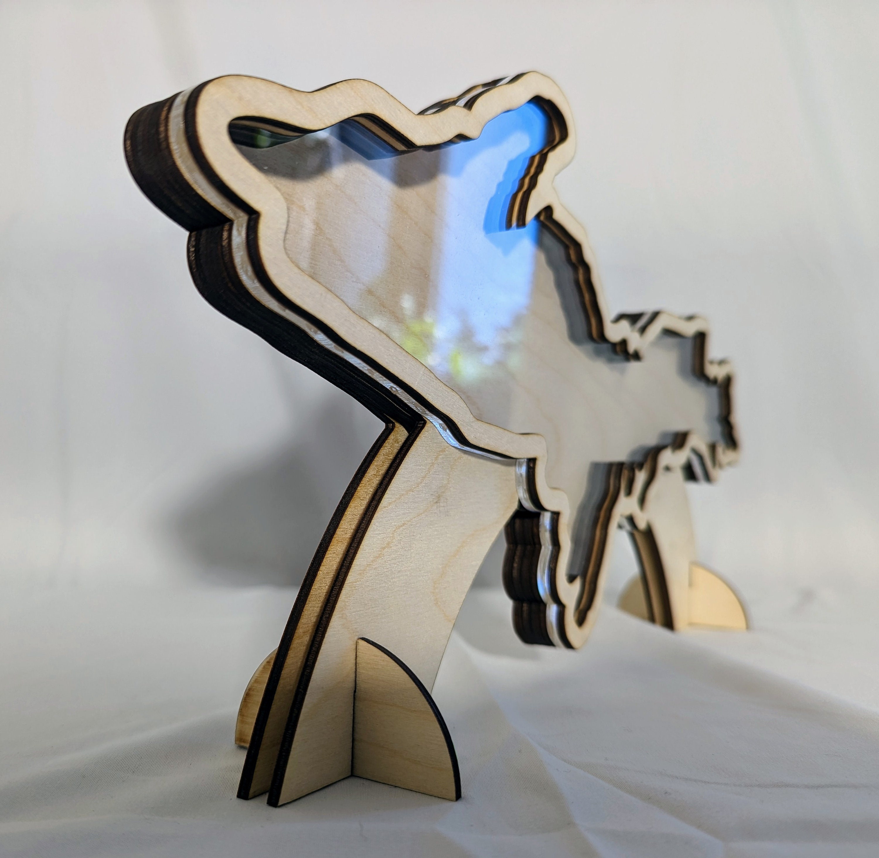 Upper Peninsula Michigan Shadow Box for Rocks Agates Sand Beach Glass ...