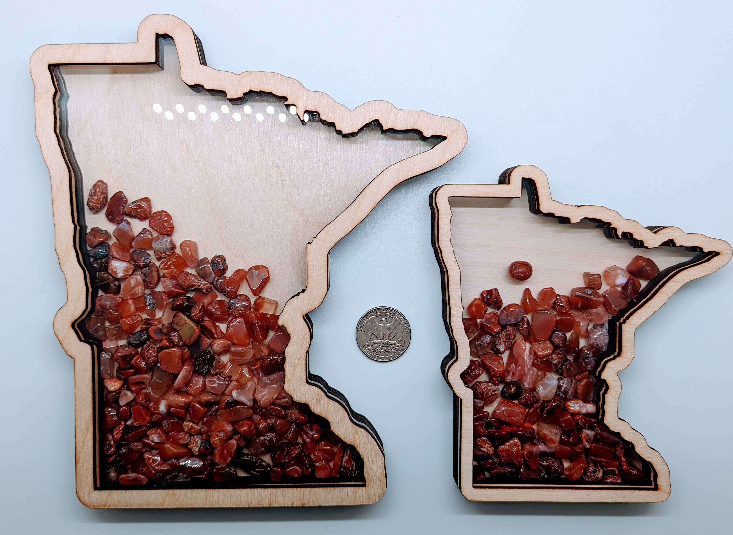 Minnesota Shadow Box for Rocks Agates Sand Beach Glass - Etsy