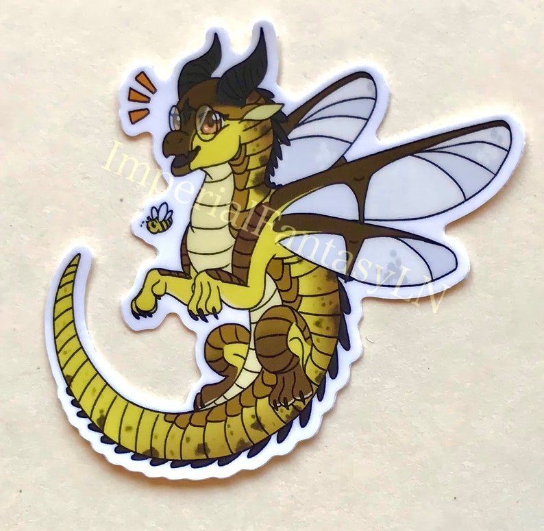 Wings of Fire Stickers Blue / Cricket / Sundew / Gloss Vinyl - Etsy ...