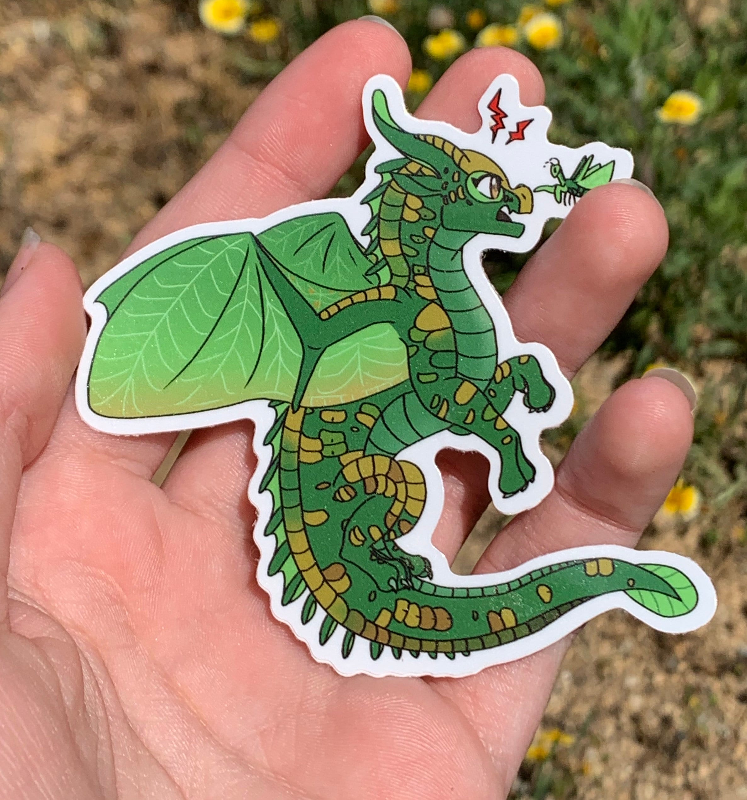 Wings of Fire Stickers Blue / Cricket / Sundew / Gloss Vinyl - Etsy