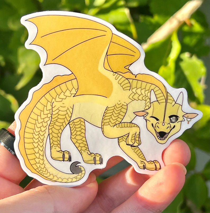 Wings of Fire Stickers Moonwatcher / Qibli / Winter / Peril / Turtle ...
