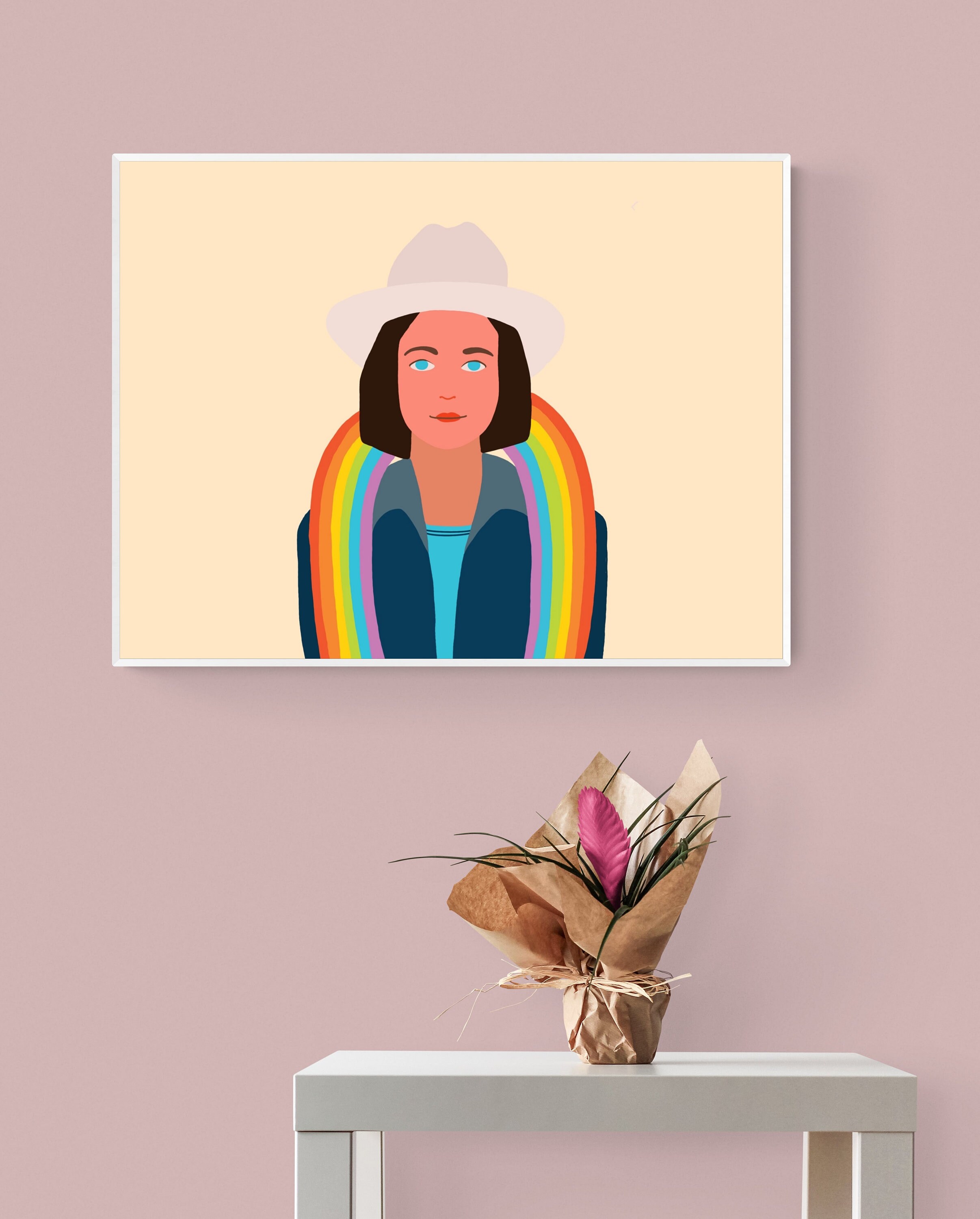 Lesbian Wall Art Lesbian Art Print Pride Wall Decor Lesbian Etsy