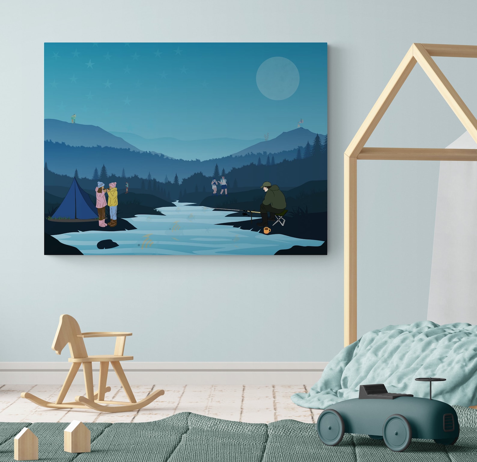 Lake Wall Art Home Decor Gallery Art Boho Decor Living - Etsy