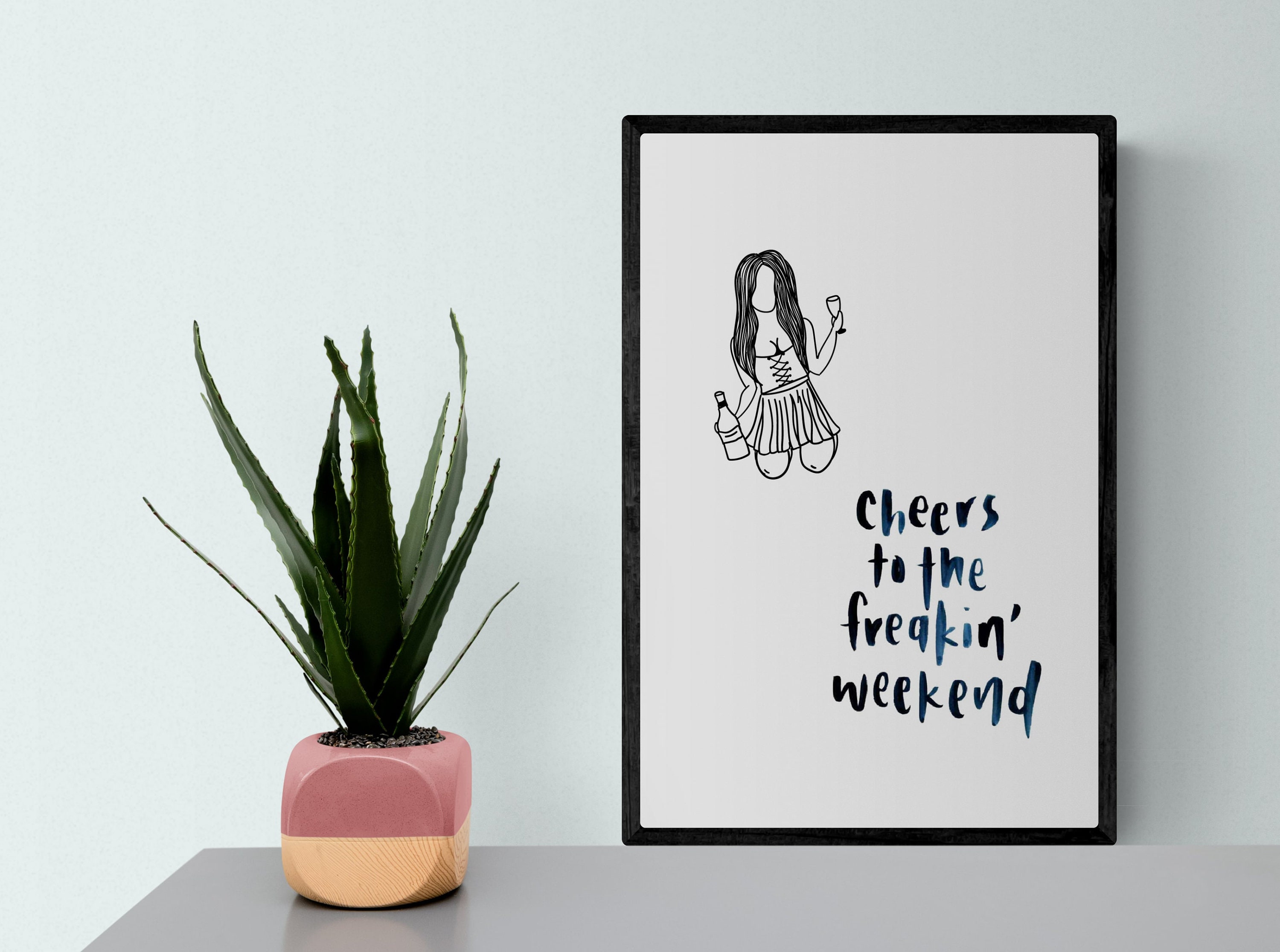 Weekend Wall Art Party Wall Art Printable Wall Art Art | Etsy
