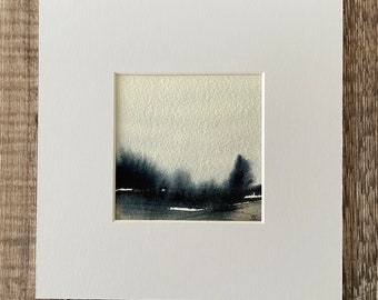 Original Handmade Signed and Mounted Watercolour Landscape Painting ...