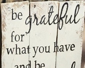 Be Grateful Sign - Etsy
