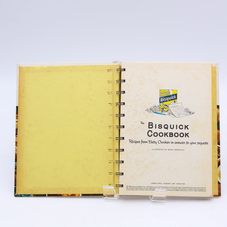 Vintage MCM 1964 the Bisquick Cookbook by Betty Crocker and General ...