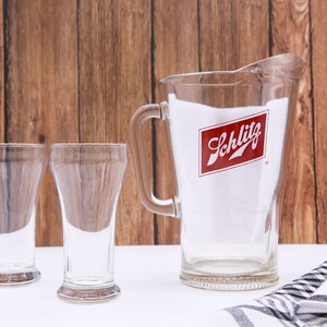 Vintage Schlitz Milkwaukee 64 Ounce Draft Beer Pitcher and - Etsy