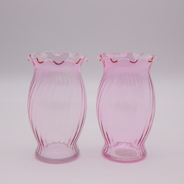 Pink Glass Vase - Etsy