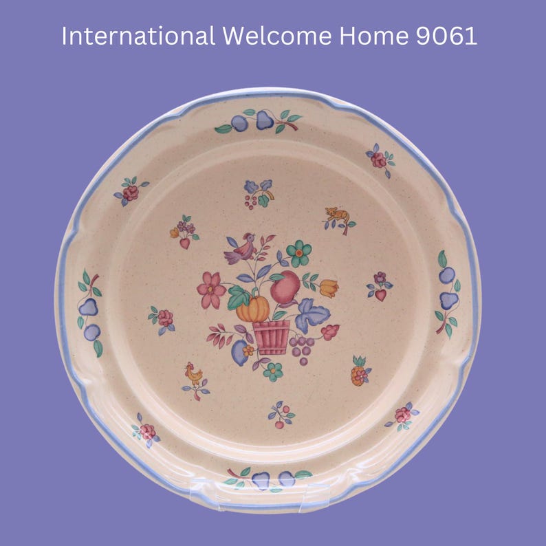 Vintage Mix and Match Stoneware Dinner Plates | 1970's Retro Mismatched ...