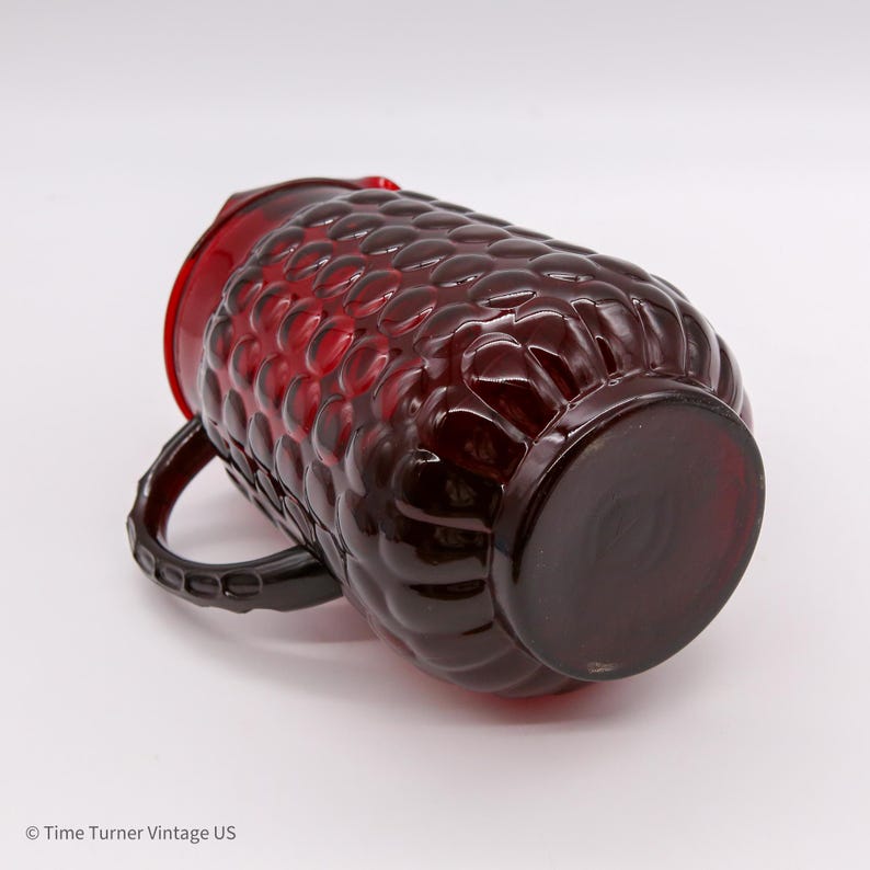 Vintage Anchor Hocking Royal Ruby "bubble" Pitcher | Red Glassware ...