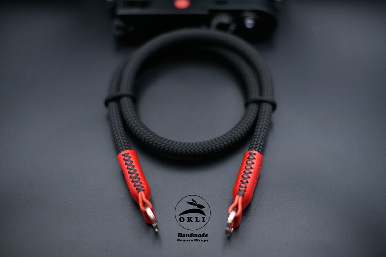 NEW DESIGN Camera Strap Black & Red Peak Design Handmade Custom High ...