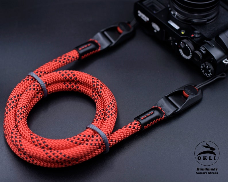 NEW DESIGN Peak Design Red Rope Camera Strap Handmade Premium Leather ...