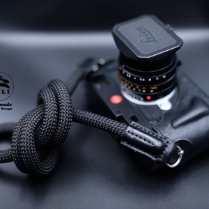 CLASSIC All Black Peak Design Camera Strap Handmade High Quality Rope ...