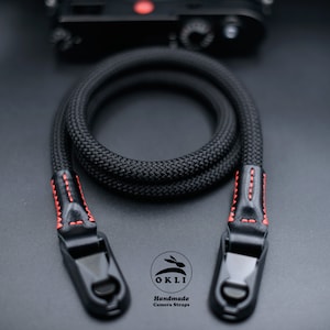 NEW DESIGN Peak Design Black Rope Camera Strap Handmade Premium Leather ...