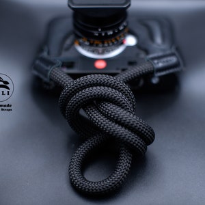 CLASSIC All Black Peak Design Camera Strap Handmade High Quality Rope ...