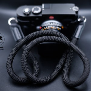 CLASSIC All Black Peak Design Camera Strap Handmade High Quality Rope ...
