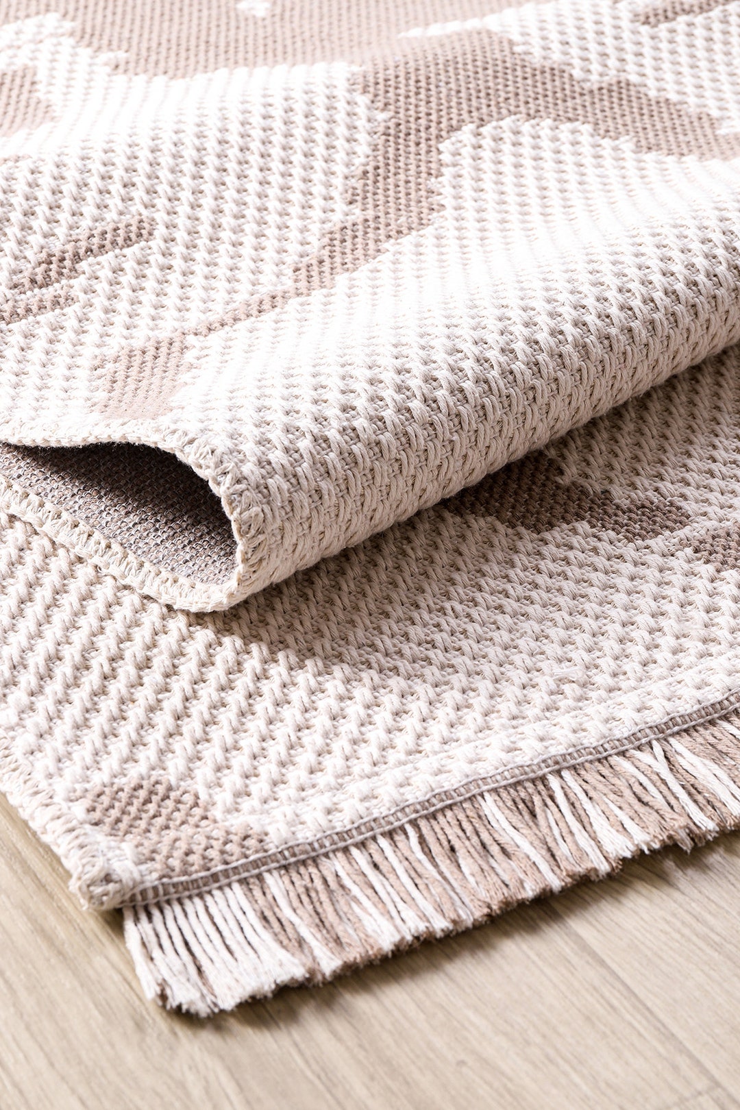 Anti Slip Cotton Rug, Cream Beige Cotton Rug, Recycled Cotton Rug ...