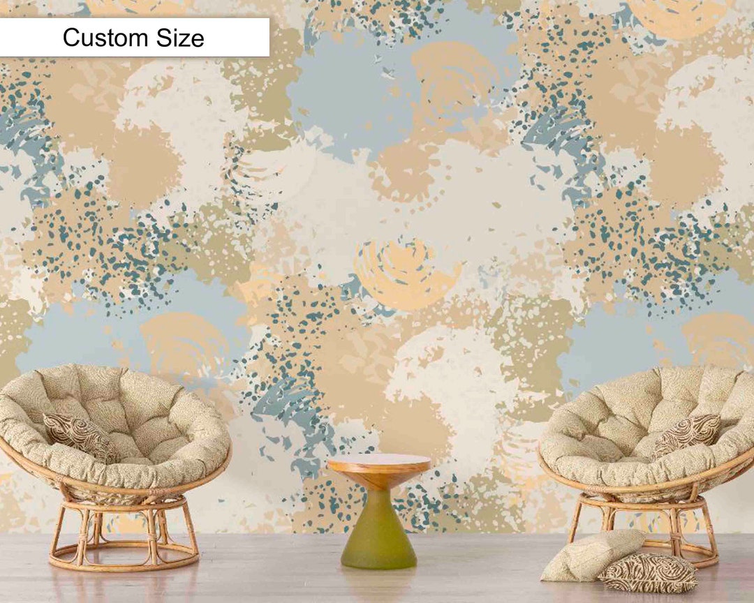 Abstract Wall Art Modern Wallpaper Peel and Stick Art - Etsy