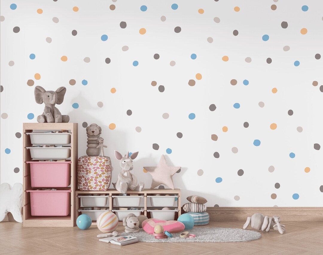 Polka Dot Stickers, Polka Dot Decals, Girls Wall Stickers, Wallpaper ...