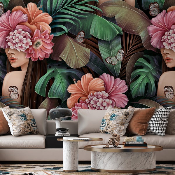 Big Print Wallpaper - Etsy