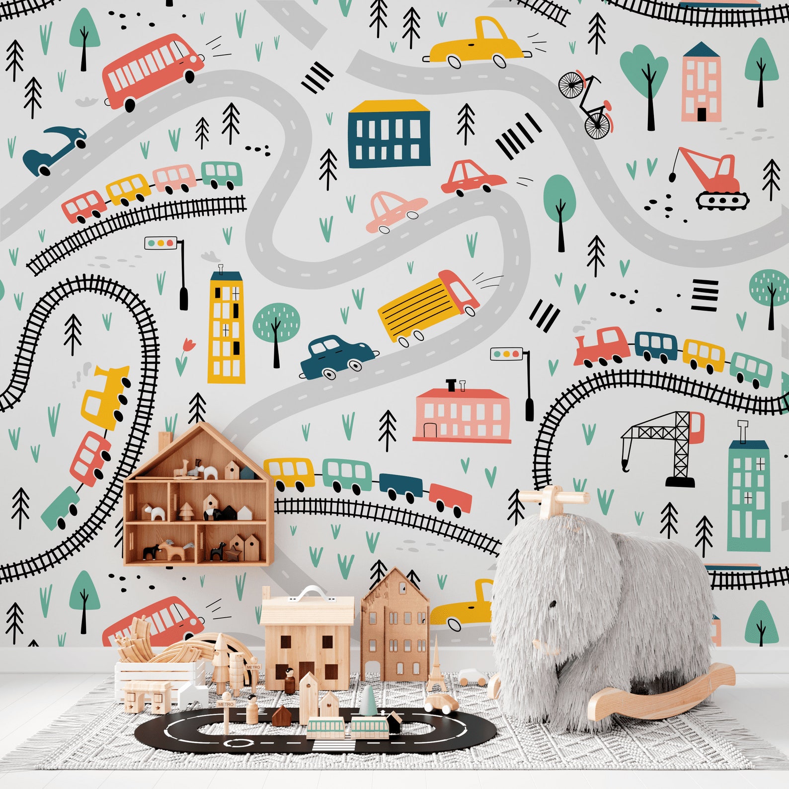 Kids Wallpaper Car Wallpaper for Boys Room Boys Wallpaper - Etsy